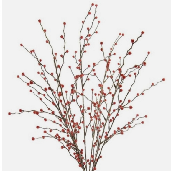 Primitive | Other | 3 Redburgundy Pip Berry Sprays | Poshmark